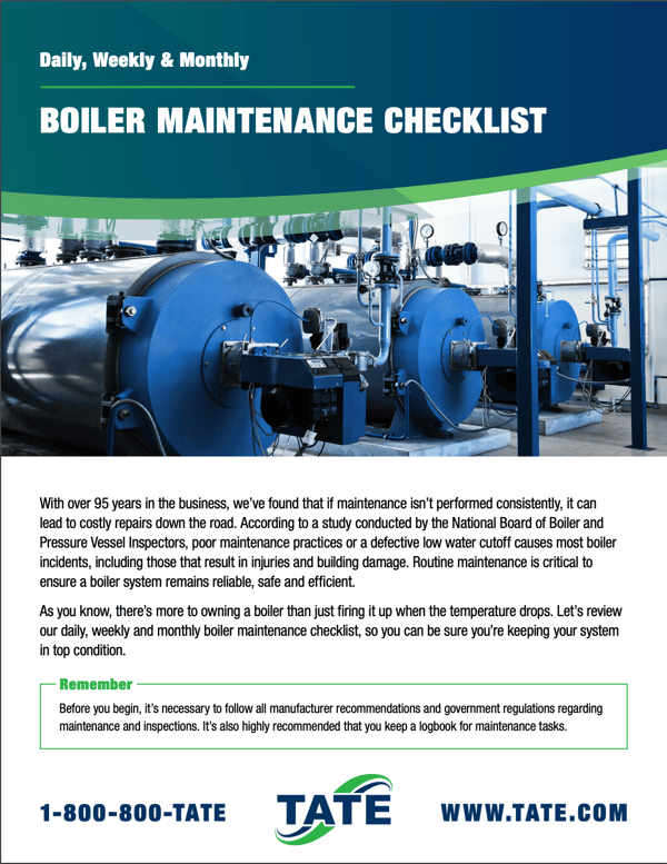Free Content Offer | Commercial Boiler Maintenance Checklist